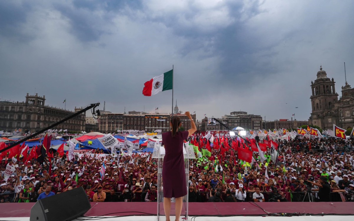 Claudia Sheinbaum termina su campaña con lleno total en el Zócalo – Neo ...